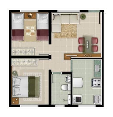 PLANTA DE CASAS PEQUENAS PARA SE INSPIRAR